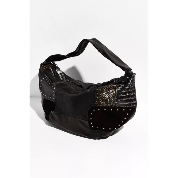 A.S.98 | Bags | As98 Embellished Baker Sling Bag Black Leather | Poshmark